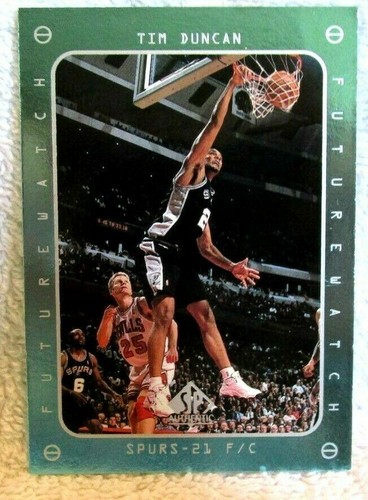 Tim Duncan RC 1997-98 UD SP Authentic "Dunking Pose" Rookie#165!Spurs ...