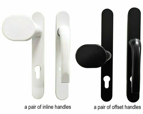 Lever Pad Door Handles upvc Set Inline Offset Split Spindle Front ...