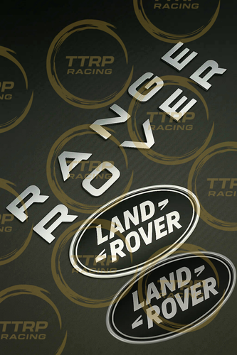 Range Rover Silver Matt Badge F ull Set Front Rear + LR Oval Badges | eBay