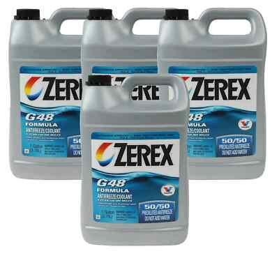 Valvoline Zerex 4 Gallons Antifreeze Coolant Blue G48 Prediluted 4 x 1 ...