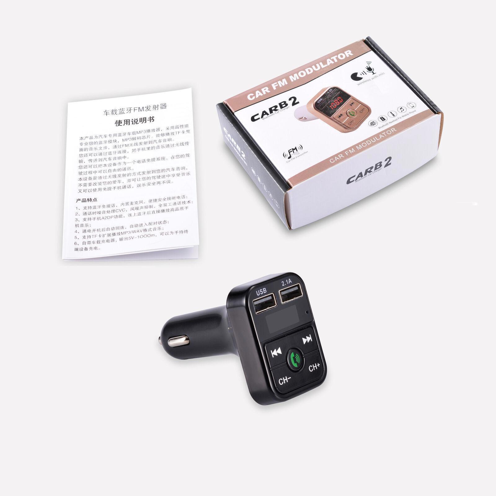 Dual USB Fast Converter Wireless Adapter Bluetooth Car FM Bluetooth Car ...