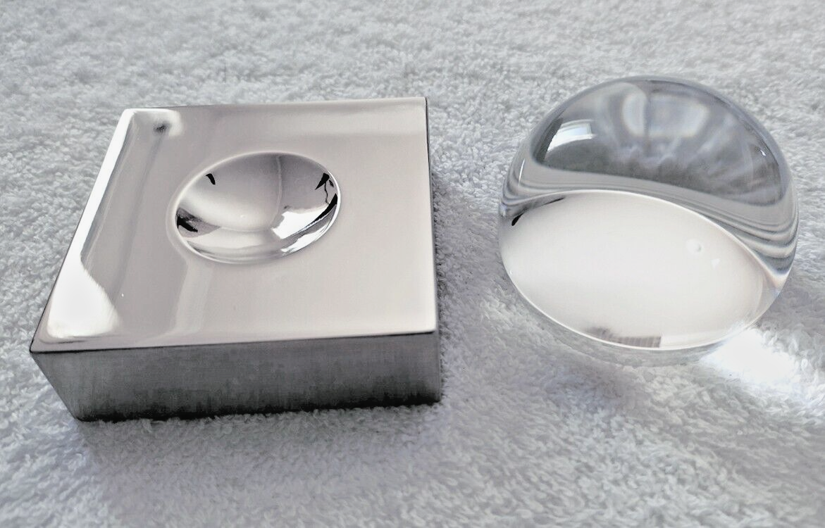 Miniature Glass Orb w/ Stand for Movado** Desk Clock - NO Mini Clock ...