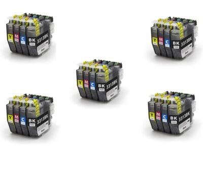 20x INK LC3313 LC 3313 BK/C/M/Y Generic for BROTHER MFC-J890dw MFC ...