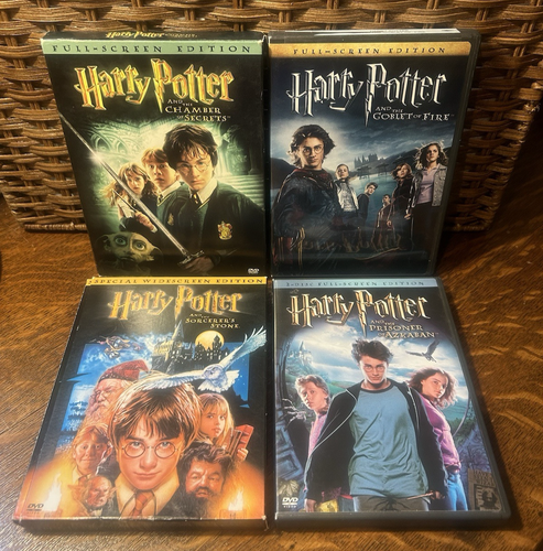 Lot 4 Harry Potter DVDs Wide & Full Screen DVD Movies Movie - 7 discs ...