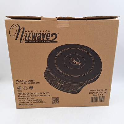 NuWave 2 Precision Portable Induction Cooktop Model 30151 NEW Open Box ...