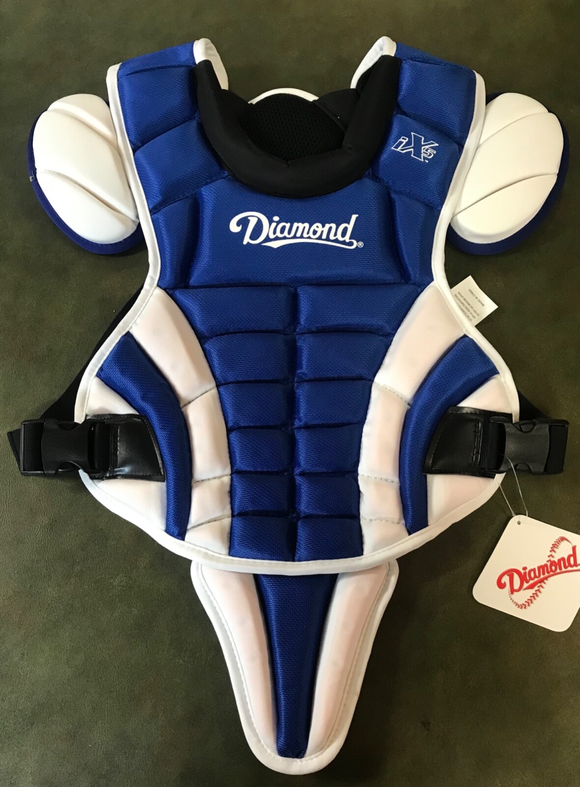 New iX5 Diamond Chest Protector, Royal/White, Medium | eBay