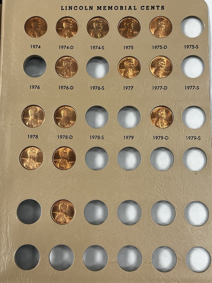 1909-1979 Lincoln Cent Set in Dansco 7100 Album US Penny Coins | eBay