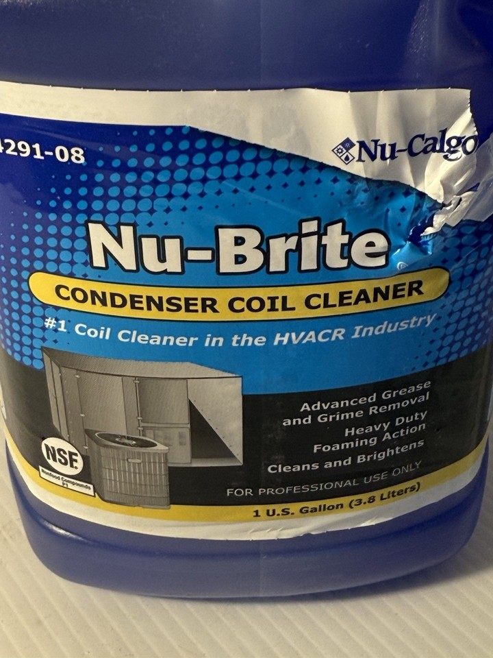 Nu-Brite Coil Cleaner 1 Gallon Brand New AC Unit Cleaner | eBay