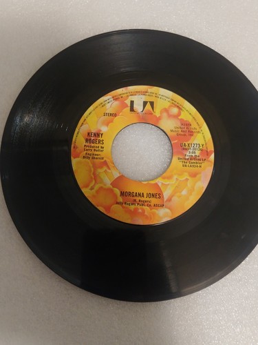 45 RPM Vinyl Record-KENNY ROGERS She Believes In Me/Morgana Jones. B7 ...