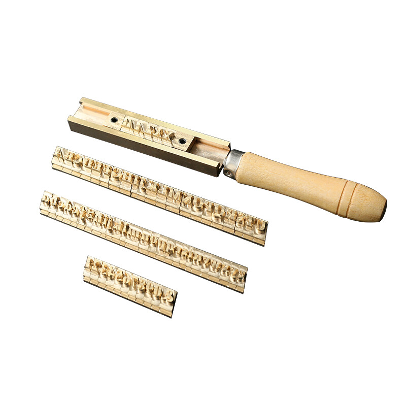 Custom made brass alphabet letter changeable mould stamp leather craft ...