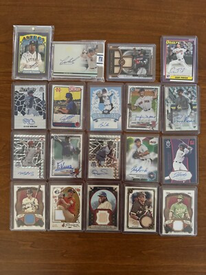 Baseball Card Auto and Relic Lot - 19 Total | eBay