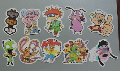 Random Cartoon Stickers Lot #3 - 10 pcs. *Sticker sizes are mixed* | eBay