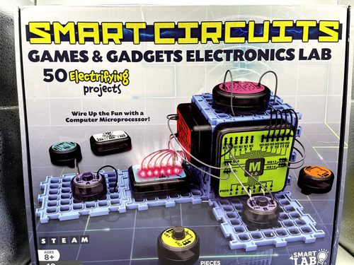 Smart Circuits Games Gadgets Electronics Lab 50 Projects Ages 8+ STEAM ...