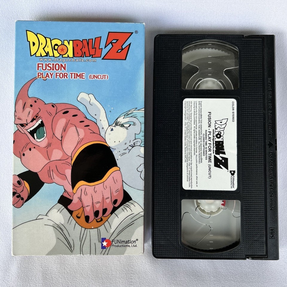Dragon Ball Z Fusion Play For Time UNCUT Majin Buu Revival Lot of 2 VHS ...