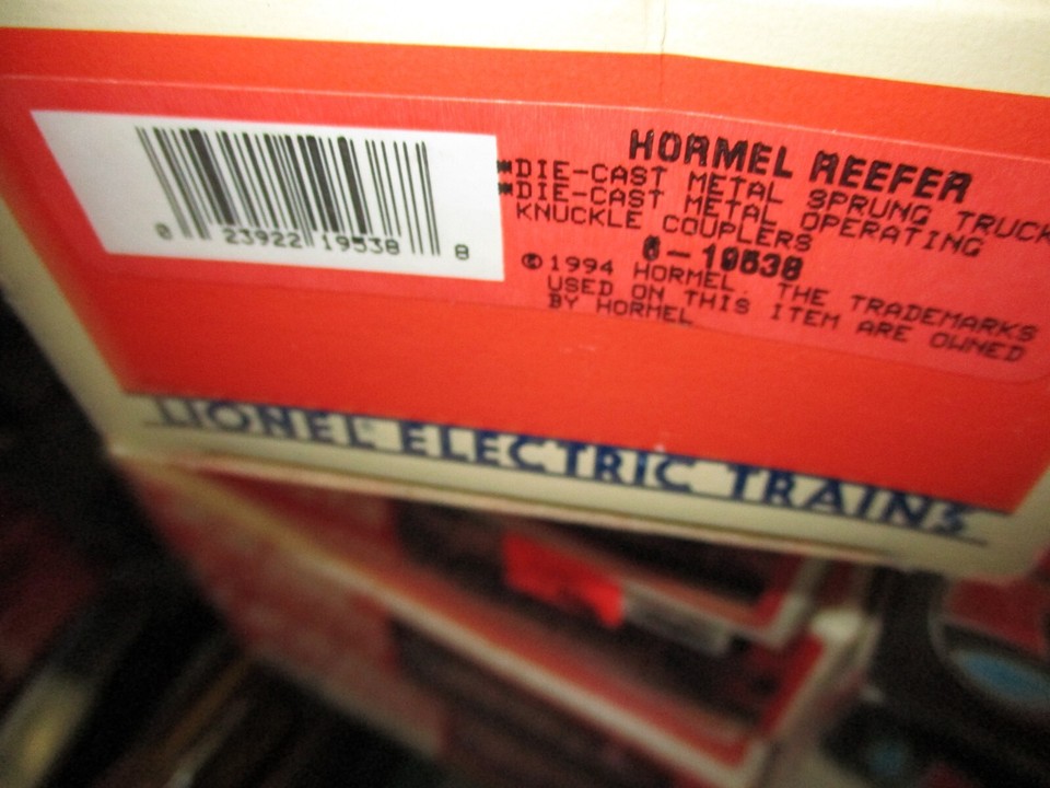 Lionel O GAUGE Hormel Billboard Reefer Car #6-19538~NEW in BOX | eBay