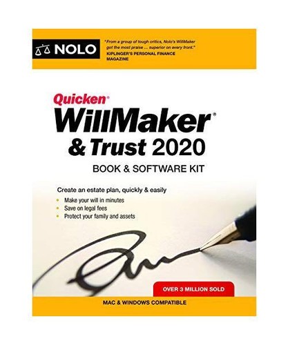 Quicken Willmaker and Trust 2020 : Book and Software Kit by Editors of ...
