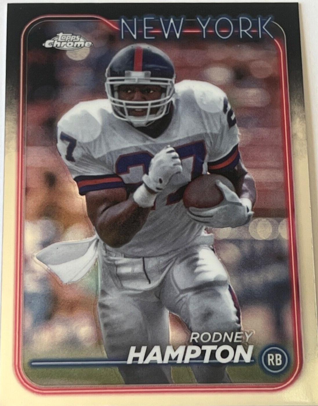 2024 Topps Chrome - Rodney Hampton #144 Pink Refractor for sale online ...