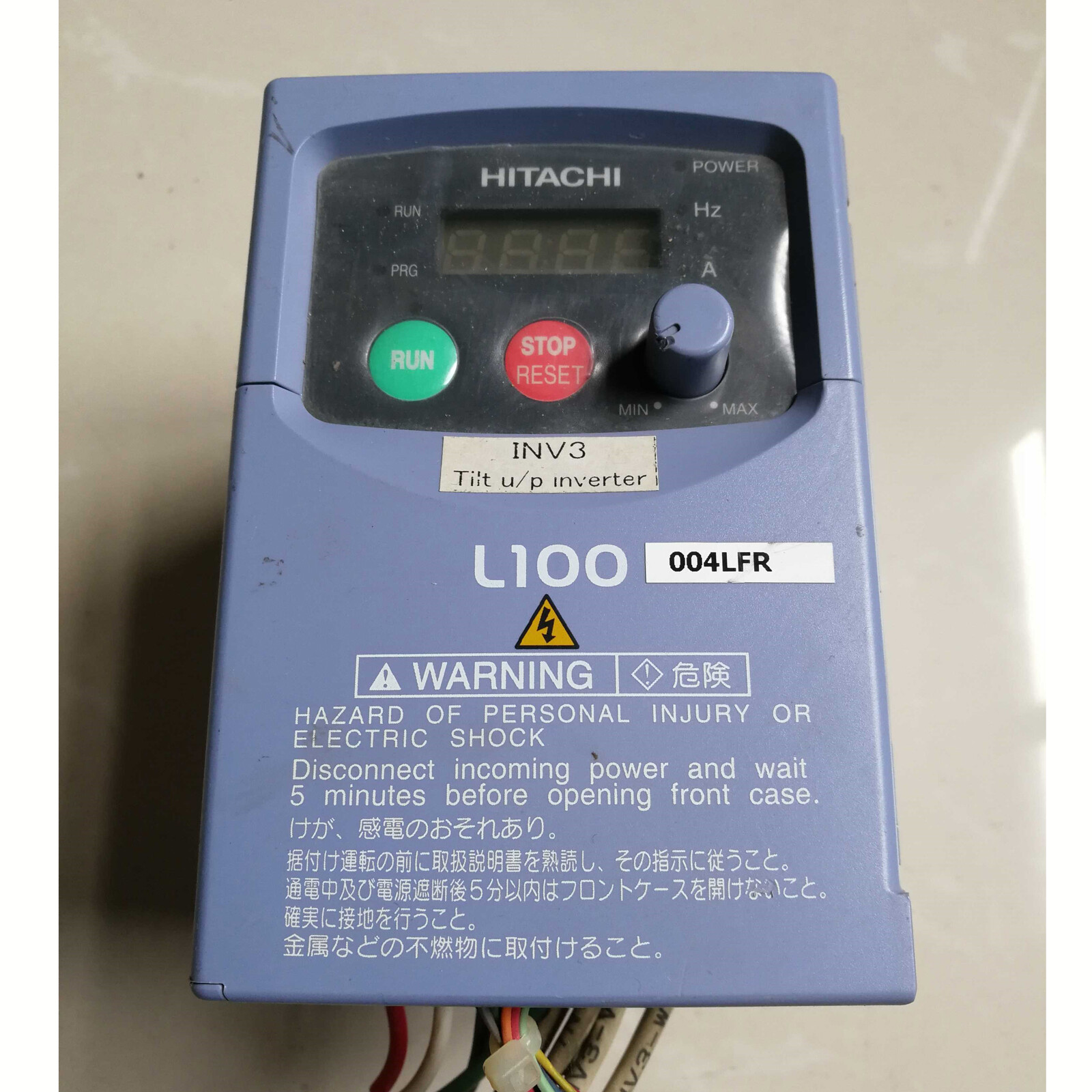 Hitachi L100 Inverter AC Drive L100-004lfr 1/2hp for sale online | eBay
