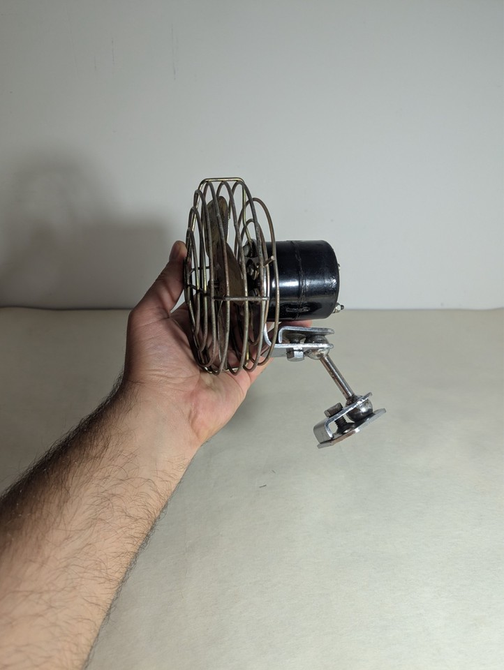 VINTAGE HOT ROD hot rad CAR 1930/40 METAL BLADE FAN Dash Column Defrost ...