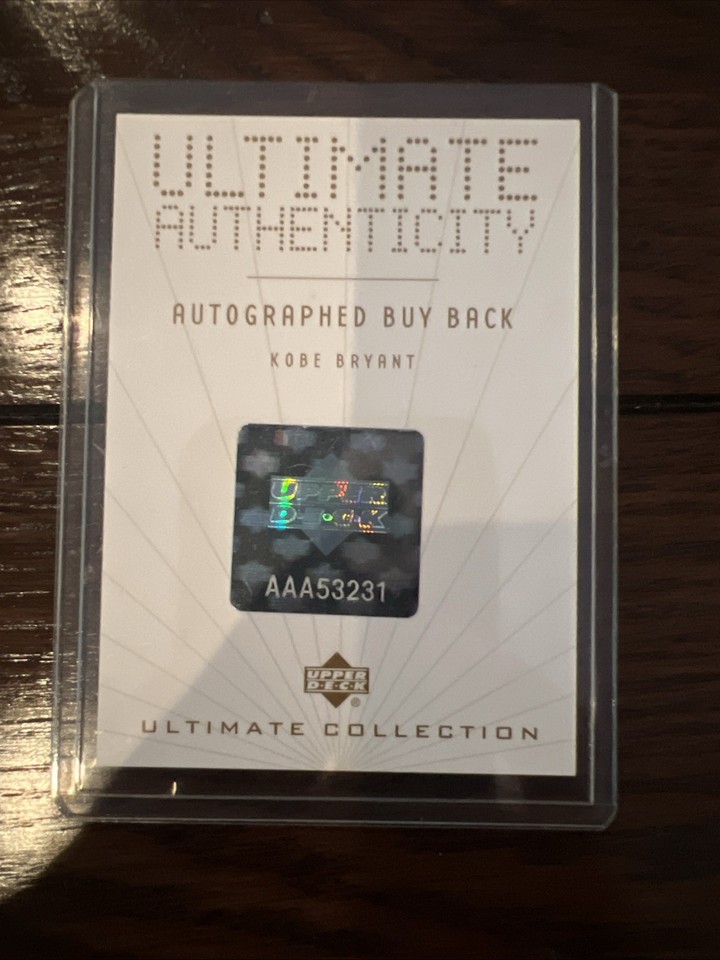 2001 Upper Deck Ultimate Collection BuyBacks #59 Kobe Bryant BGS 9.5 Auto 10 | eBay