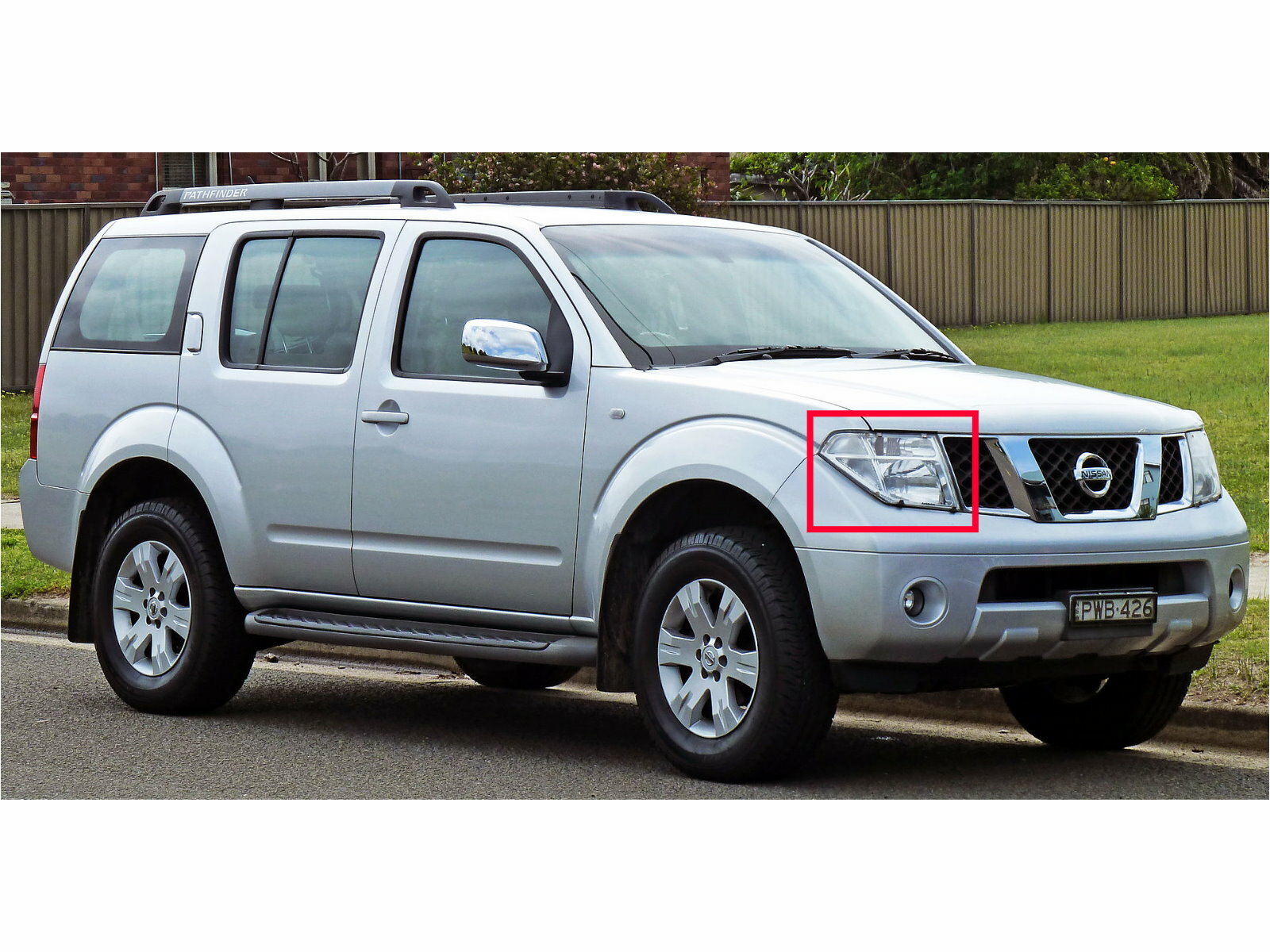 PATHFINDER R51 05-10 LED Halo Projector Feux Avant Phare Black for ...