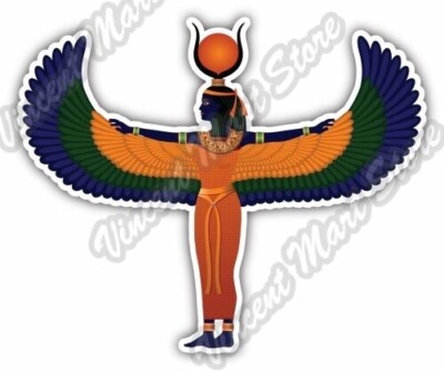 Isis God Outstretched Wings Ancient Egypt Car Bumper Vinyl Sticker ...