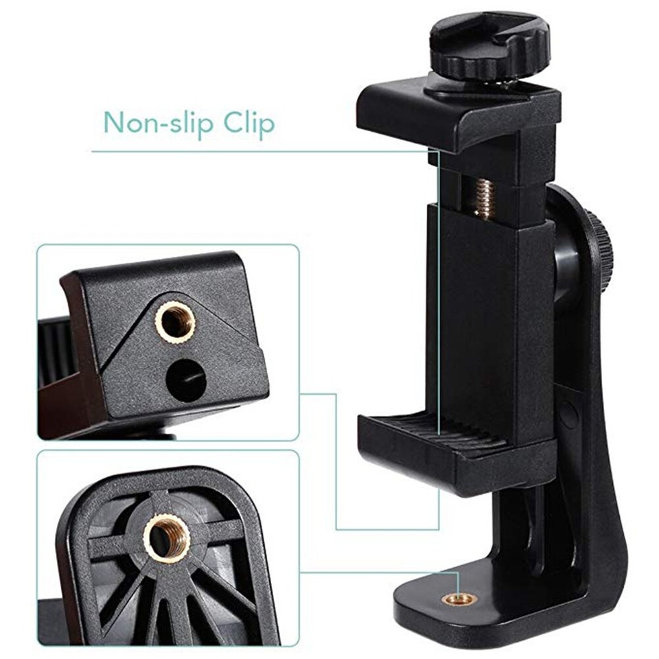 Cell Phone Tripod Adapter Holder Universal Smartphone Mount For iPhone ...