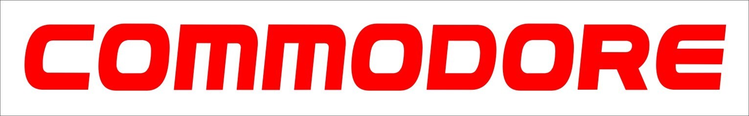 Commodore screen decal 1050 x 100 mm choose your color | eBay Australia