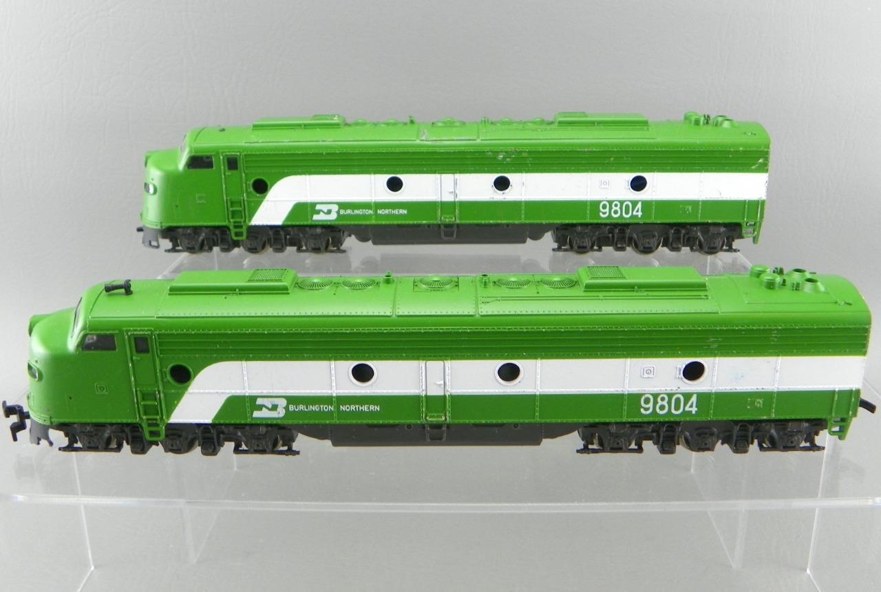 Vintage AHM HO Burlington Northern EMD E8/9A Diesel Locomotive #9804 ...