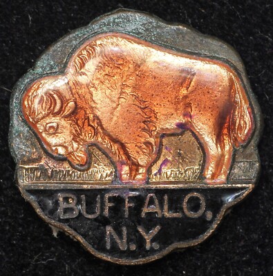 Tiny Buffalo, New York US Buffalo Nickel Fraser Reverse Design Charm ...