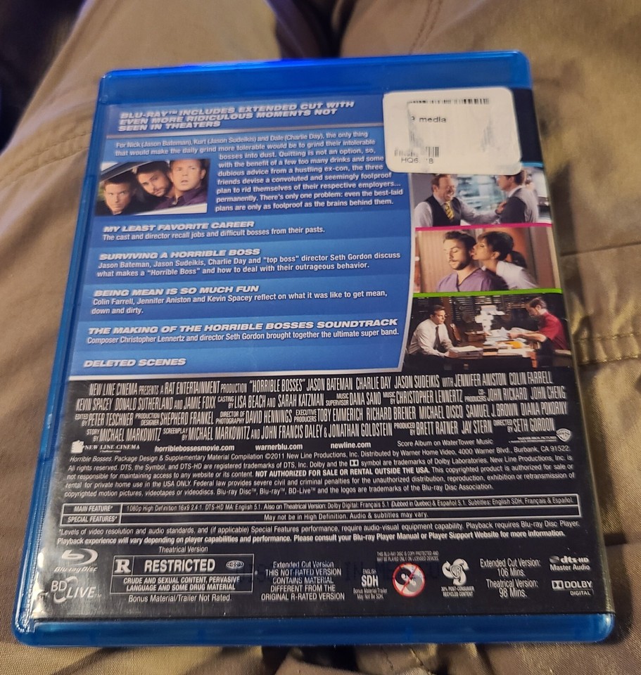 Horrible Bosses (Totally Inappropriate Edition) (Blu-ray) | eBay