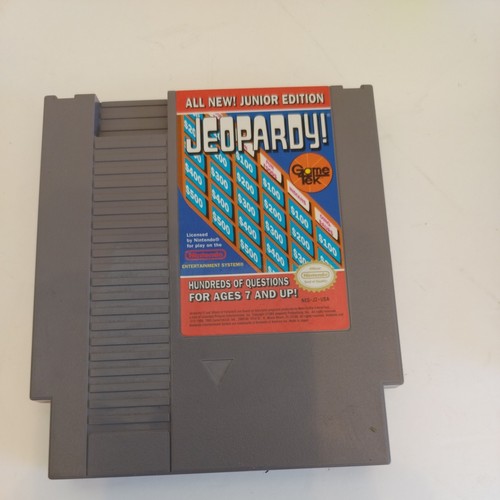 Jeopardy Junior Edition (Nintendo Entertainment System ) 1985 Untested ...