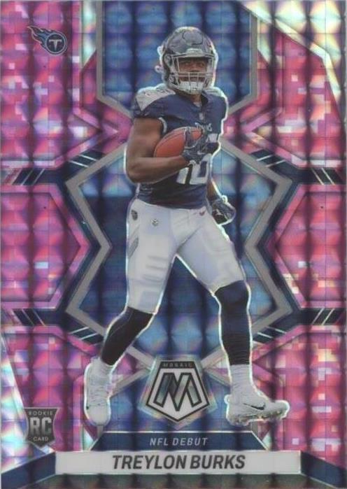 2022 Panini Mosaic - NFL Debut Treylon Burks #279 Camo Pink Mosaic ...