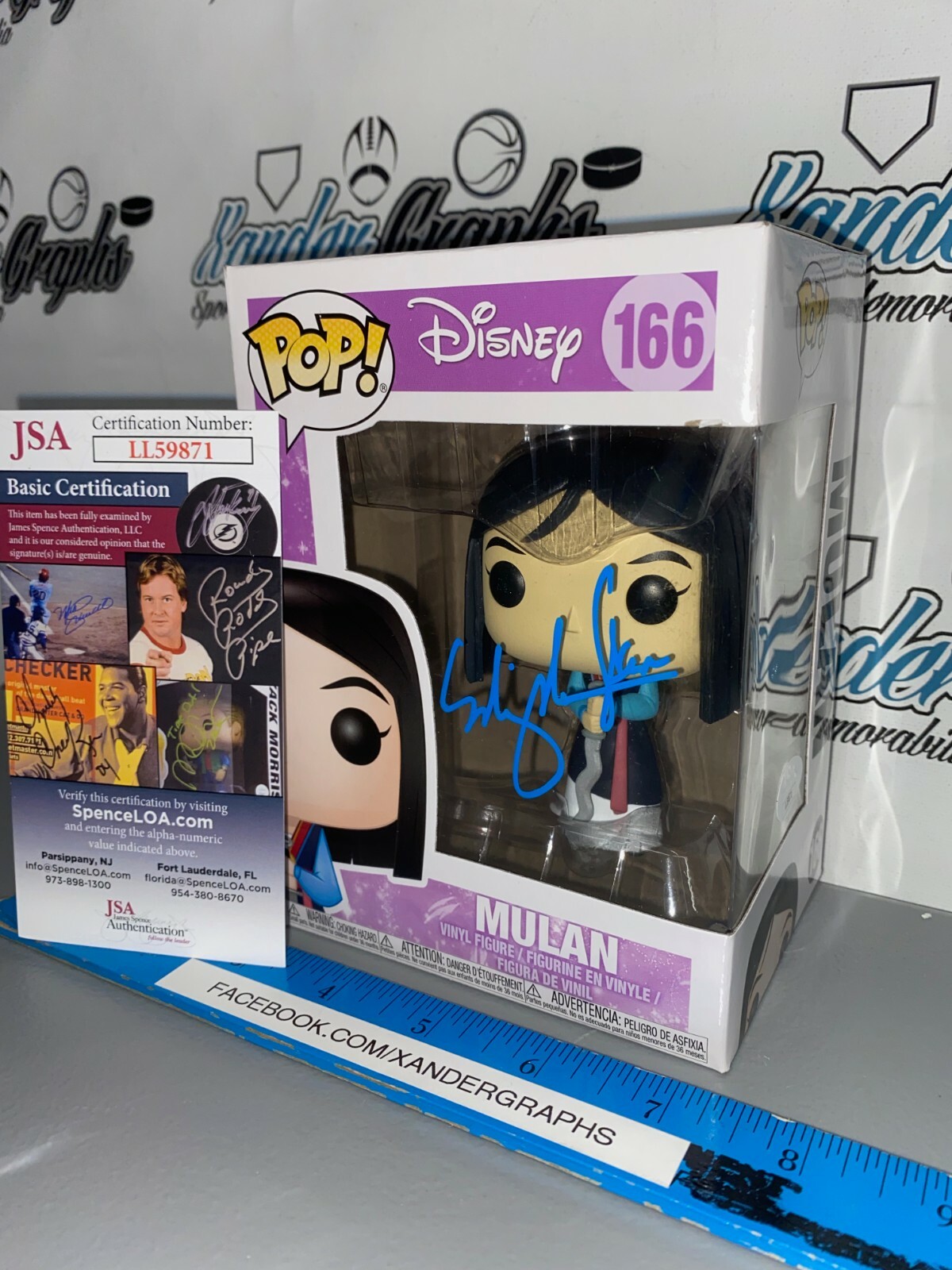 MING NA WEN DISNEY MULAN SIGNED AUTOGRAPHED FUNKO POP-JSA COA FENNEC ...