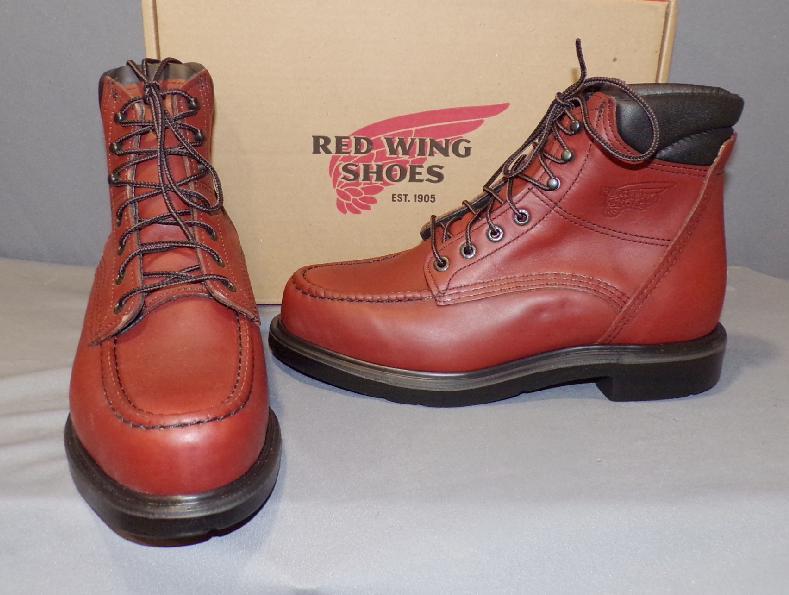 RED WING BOOTS SUPERSOLE RED MOC TOE 202 BOOT NEW IN BOX MULTIPLE SIZES ...