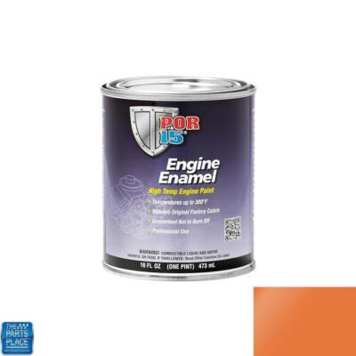 POR-15 High Temperature Engine Enamel Paint Chevy Orange Pint New | eBay
