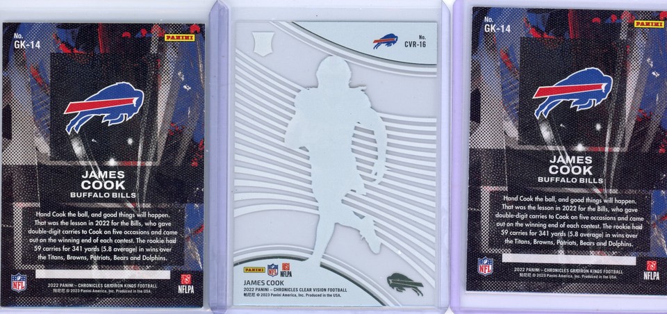 2022 James Cook Two Chronicles - Gridiron Kings #GK-14 One CVR 16 | eBay