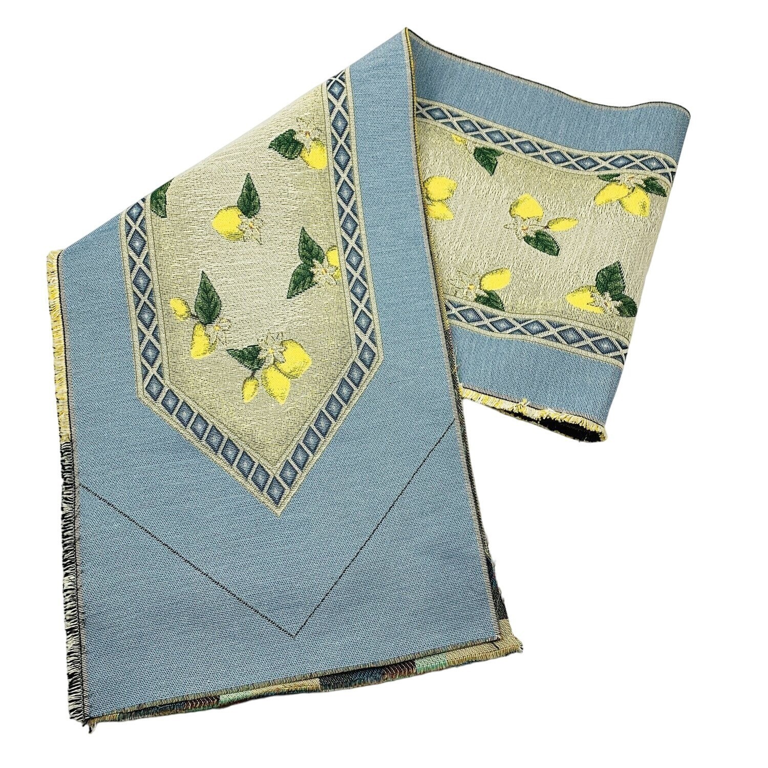 Lemons Lemon Tree Crafters 72in Tapestry Table Runner Unfinished Fabric ...
