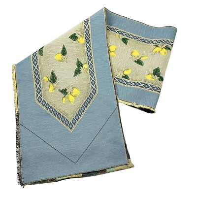 Lemons Lemon Tree Crafters 72in Tapestry Table Runner Unfinished Fabric ...