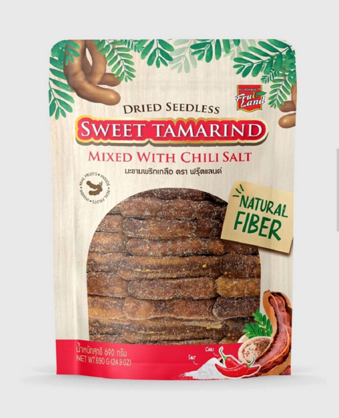 Thailand Natural 100% FRUIT Land Seedless Sweet Tamarind Mix Chilli ...