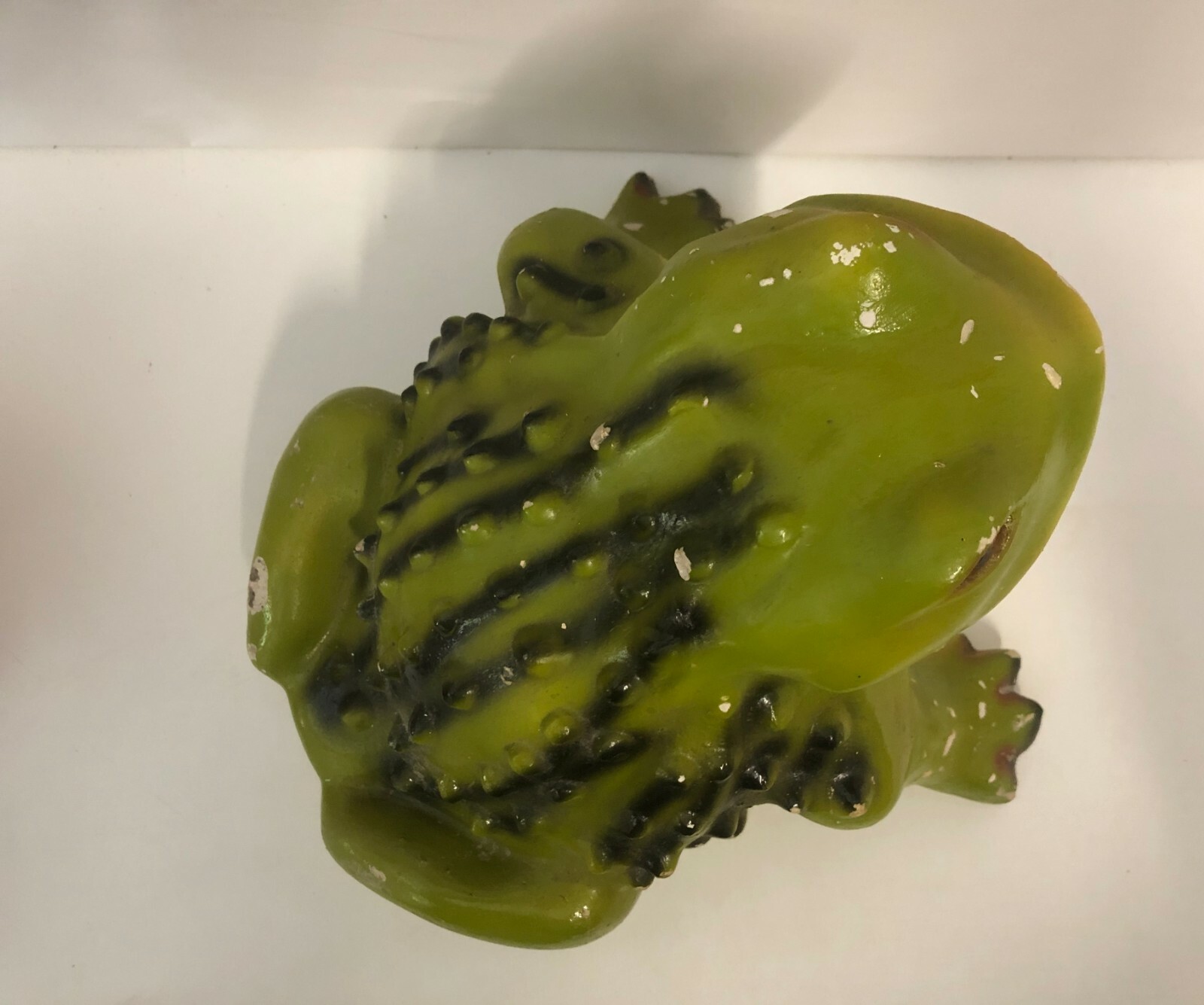 Vintage Chalkware Plaster Bull Frog Figure made in Mexico Unique ...