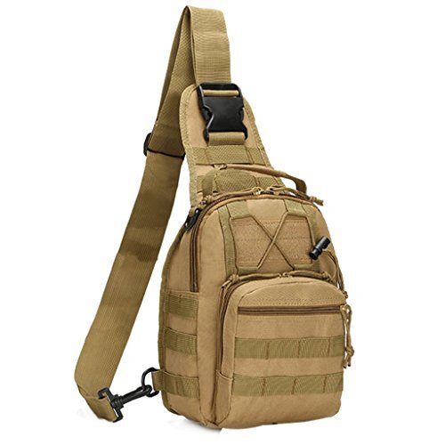 Tactical Backpack, Waterproof Military Cross-body Molle Sling Chest Bag ...