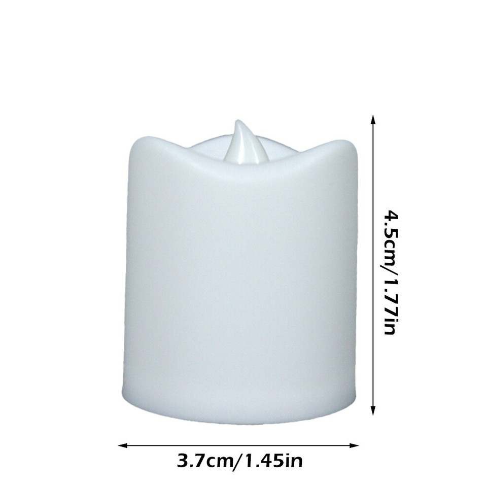 24PCS Flameless Flickering LED Tea Lights Timer Votive Candles Battery ...