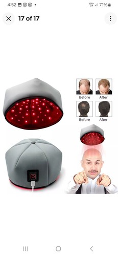Red Light Therapy Cap LED Infrared Laser Hair Growth Hat Helmet Loss ...
