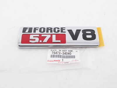 Genuine OEM Toyota 75472-34040 "iForce 5.7L V8" Passenger Side Fender ...