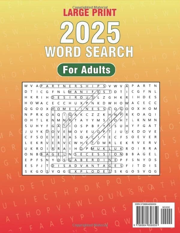 4000 Giant Book of Word Search For Adults (200 Themed Puzzles ...