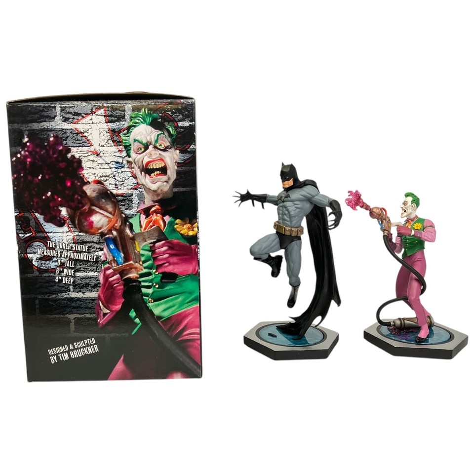 DC Direct Ultimate Showdown Batman Vs The Joker Statue Set Limited Ed ...