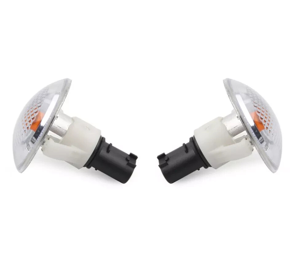 FOR RANGE ROVER L322 CLEAR SIDE WING REPEATER INDICATOR LAMP LIGHTS 2X ...