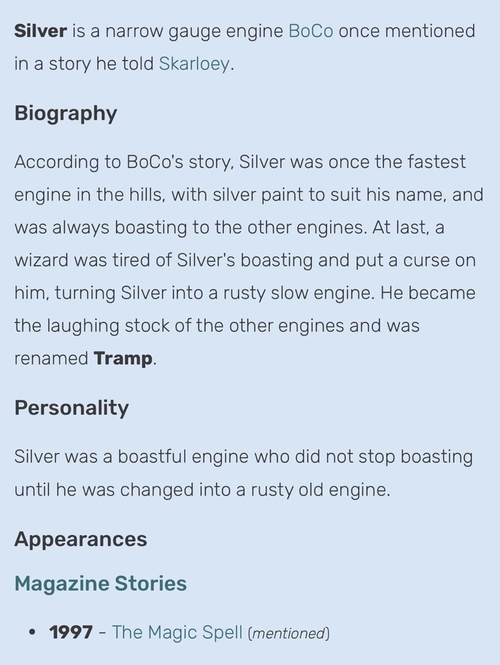 LOT OF 2 CUSTOM Silver & Tramp Thomas Wooden Railway Magazine Train ...