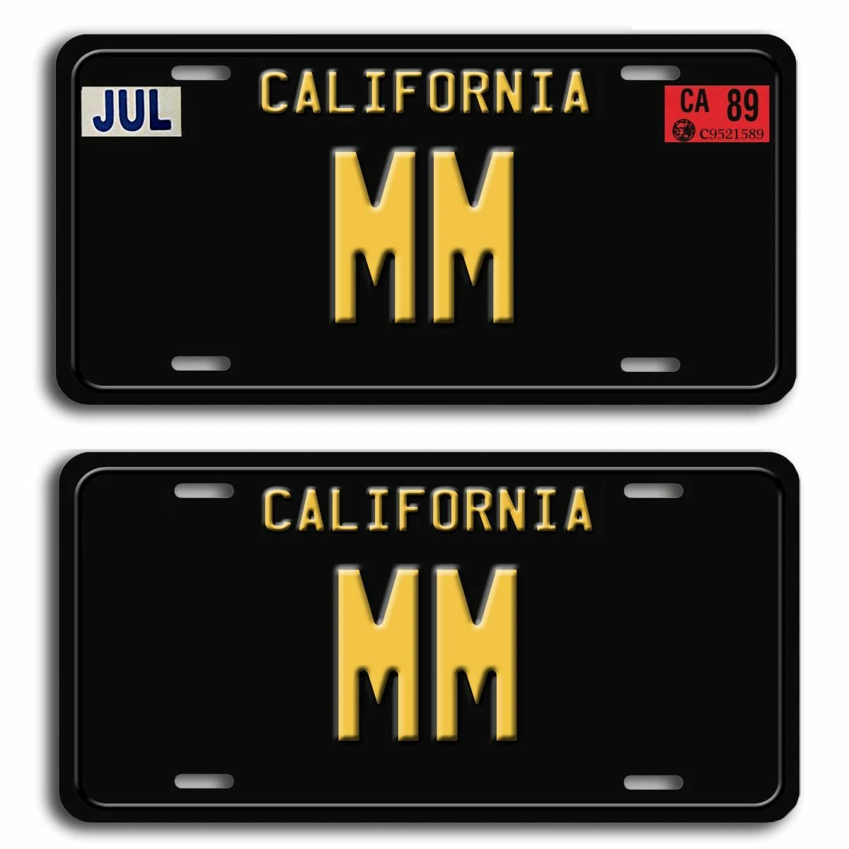 New Black California License Plates